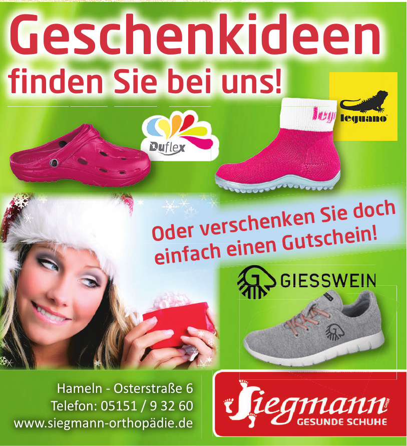 Siegmann Gesunde Schuhe Hameln: Bequemschuhe von Joya oder MBT - DeWeZet