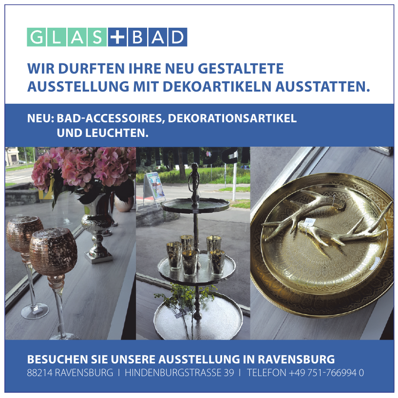 20-jähriges Bestehen der Glasmanufaktur BADMIT - Schwäbischer Verlag