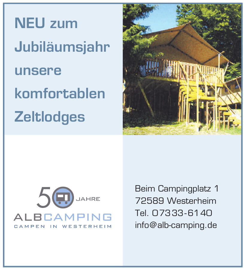 Jubiläum 50 Jahre Alb Camping Westerheim - Schwäbischer Verlag