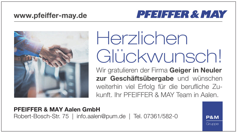 Generationswechsel bei der Firma Geiger - Schwäbischer Verlag