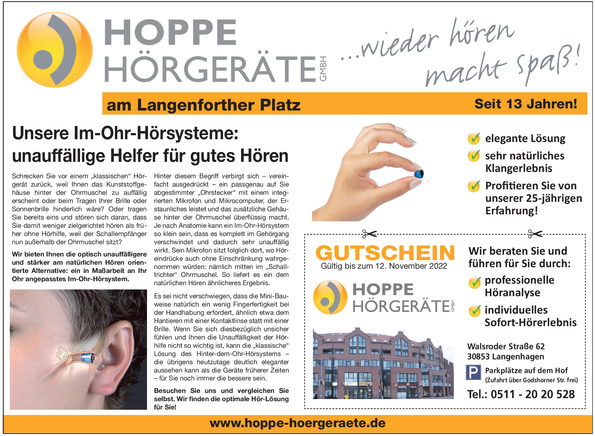 Langenhagen:Mini Hörgeräte bei Hoppe/Im-Ohr-Hörsysteme - Hannoversche ...