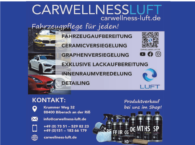 Ein zweites Standbein: Neben Aufbereitungen von PKW´s und Wohnmobilen ...