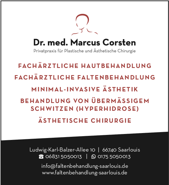 Dr. Corsten: Spezialist für Ästhetik von A bis Z