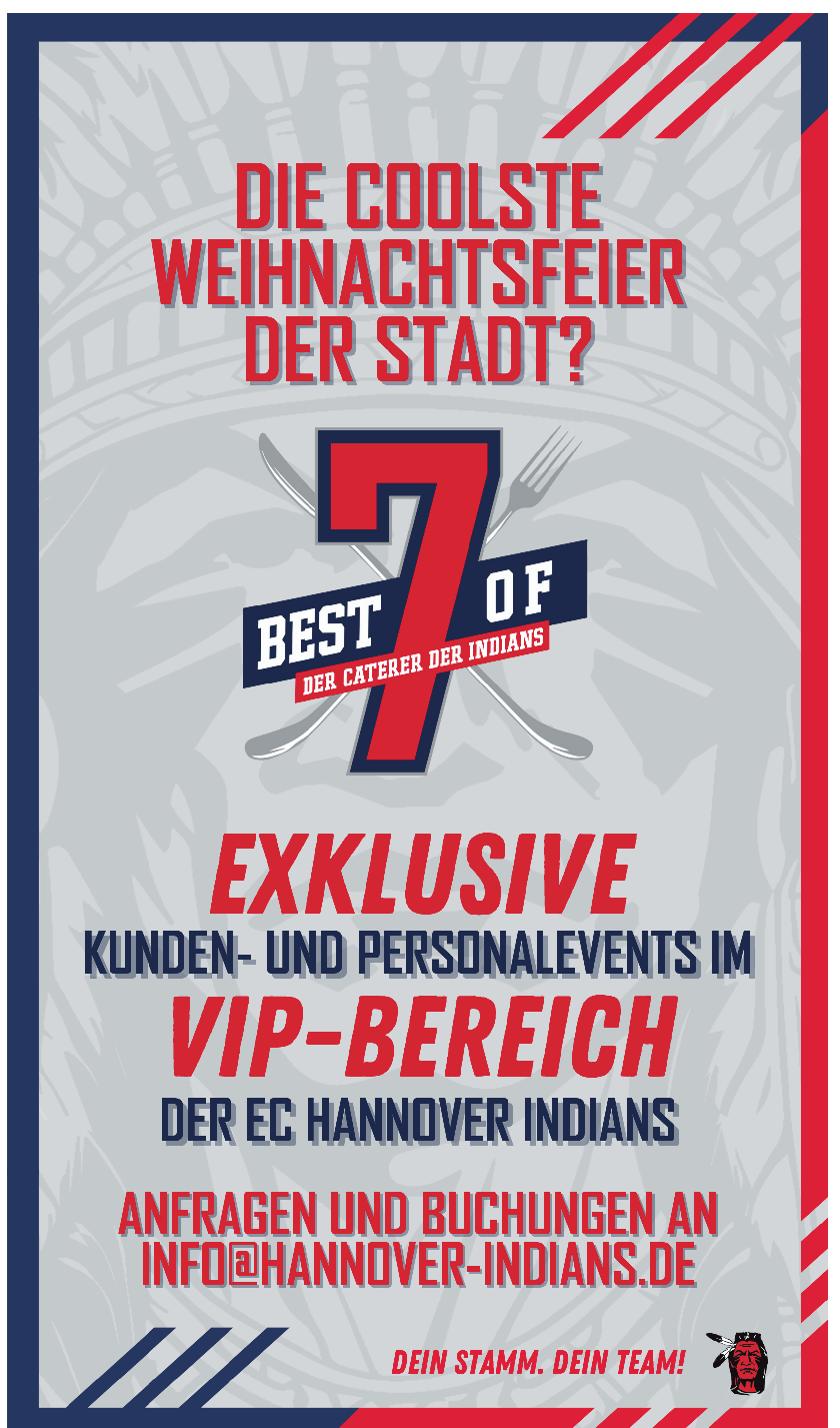 Die Hannover Indians wollen mindestens den 4. Platz in der Eishockey ...