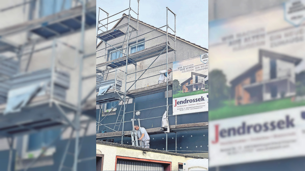 Innungsfachbetrieb Jendrossek bringt die Fassade auf den neuesten Stand ...